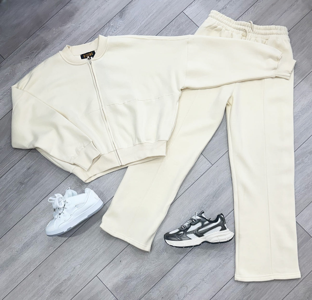 Teenage/Ladies Ecru Lavenia Tracksuit – Le Bebe Boutique