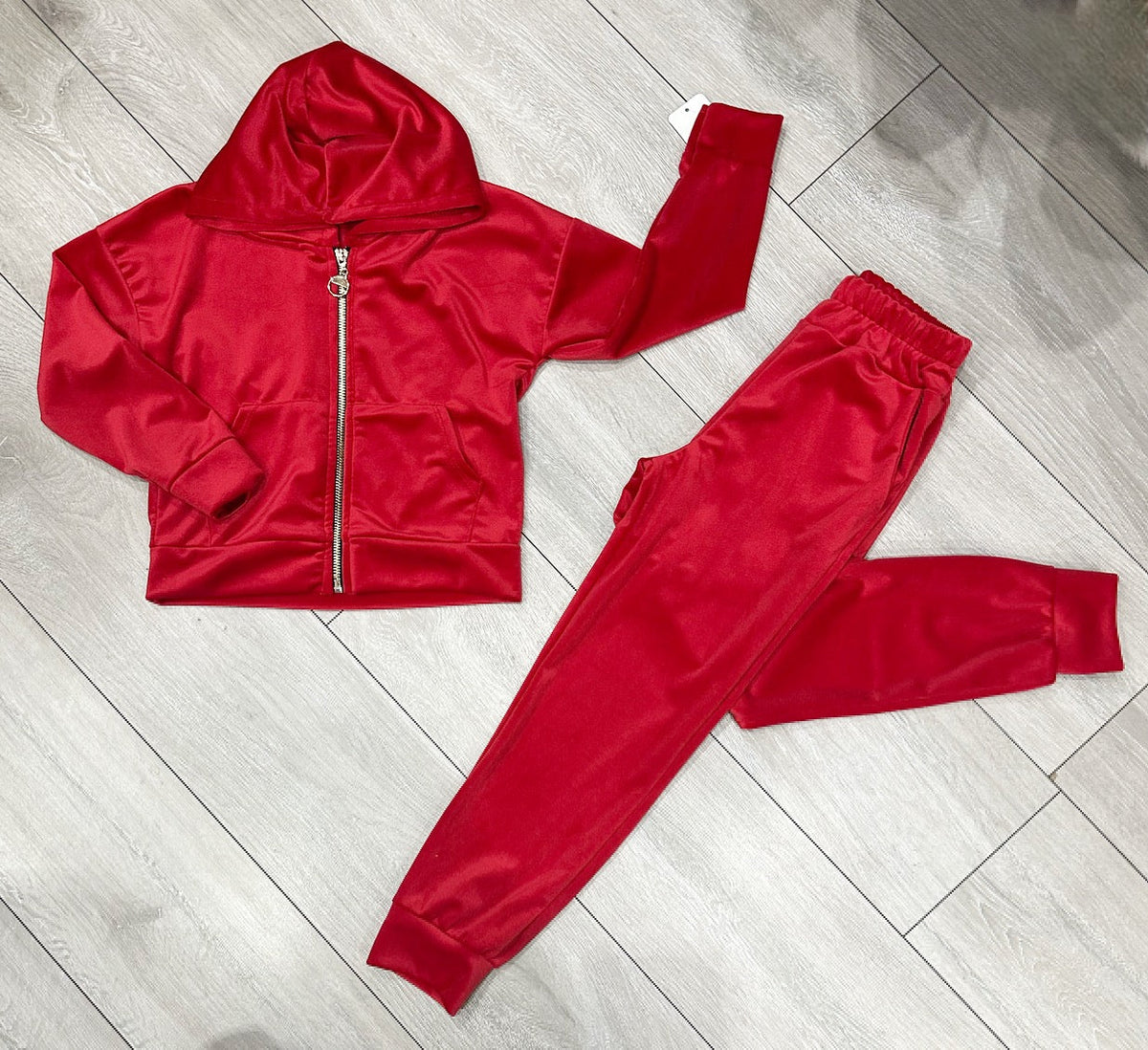 Red Juicy Studded Tracksuit – Le Bebe Boutique